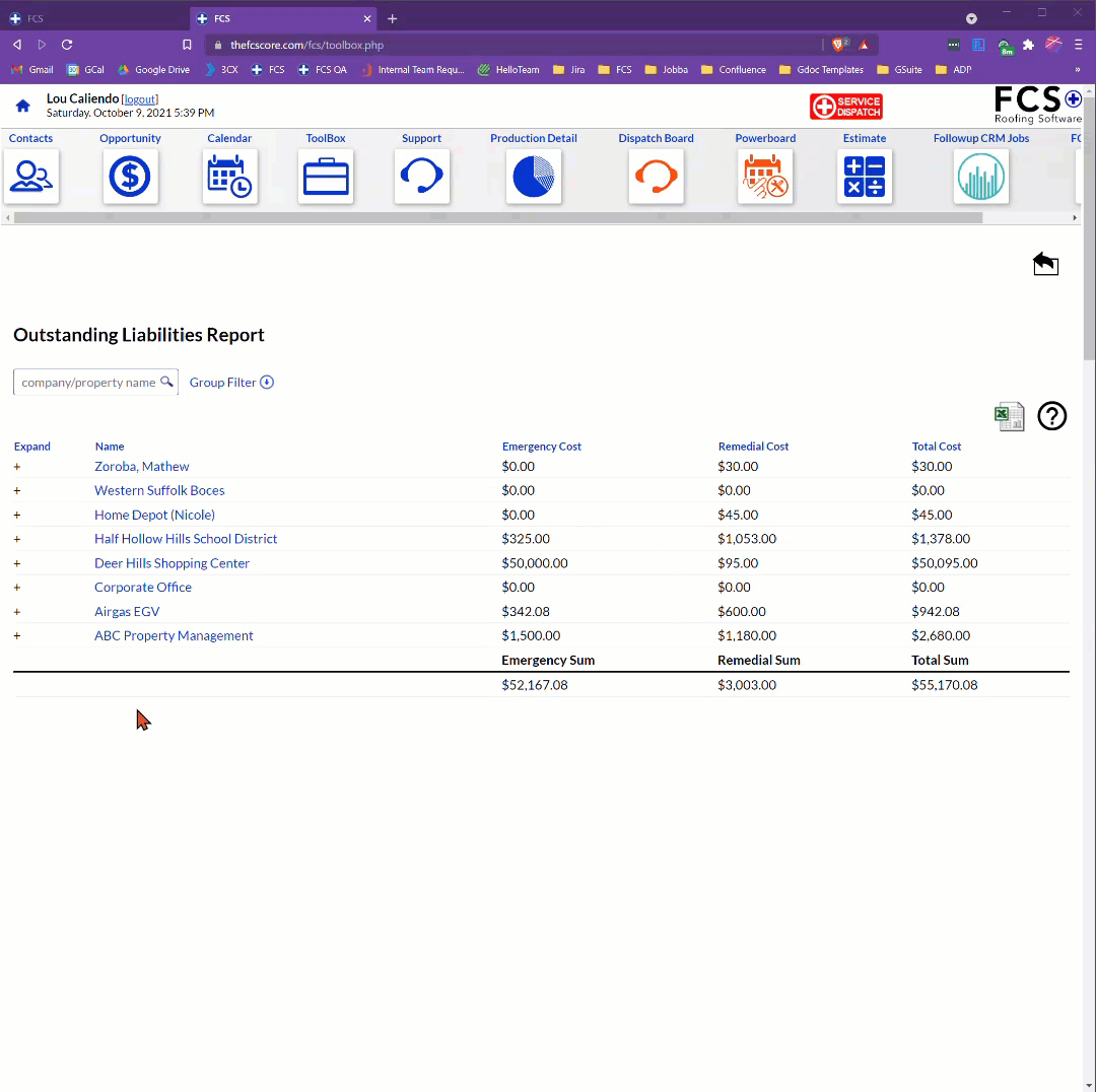 Using the Outstanding Liabilities Report in FCS – FCS Support Center