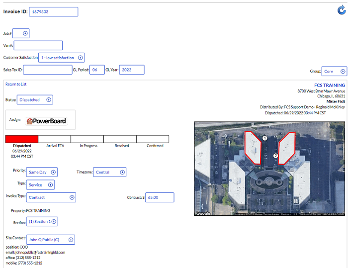 Setting Up a Dispatch – FCS Support Center