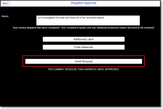 Service Dispatch Approval Process – FCS Support Center