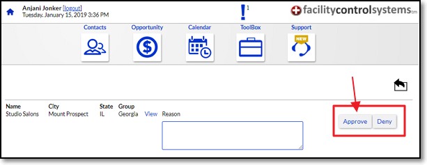 Service Dispatch Approval Process – FCS Support Center