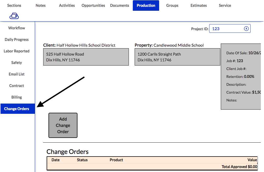 Adding A Change Order In AIA Billing – FCS Support Center