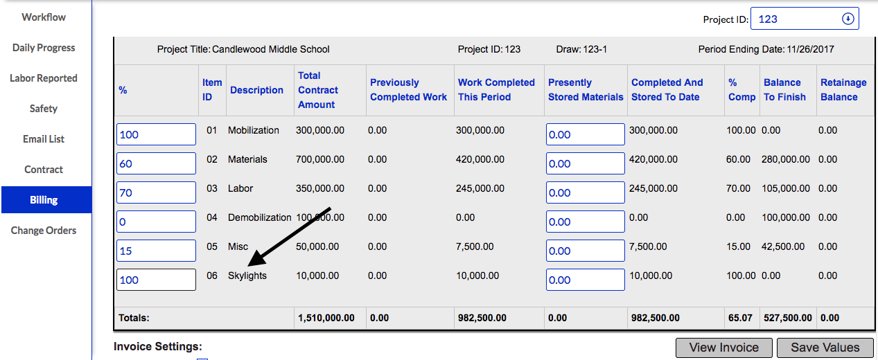 Adding A Change Order In AIA Billing – FCS Support Center
